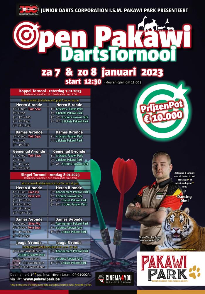 Eerstvolgende dartstornooien - Dartstornooien.be