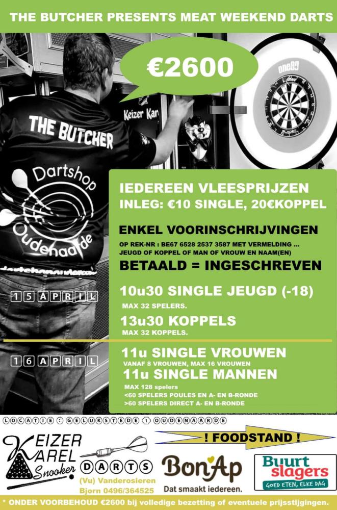 Meat weekend darts - Dartstornooien.be