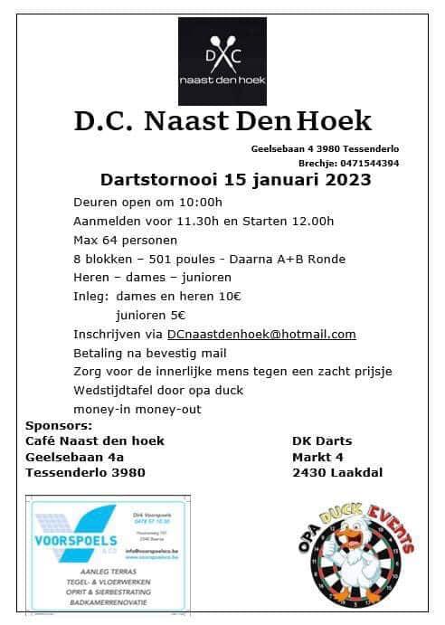 Open DC Naast Den Hoek - Dartstornooien.be