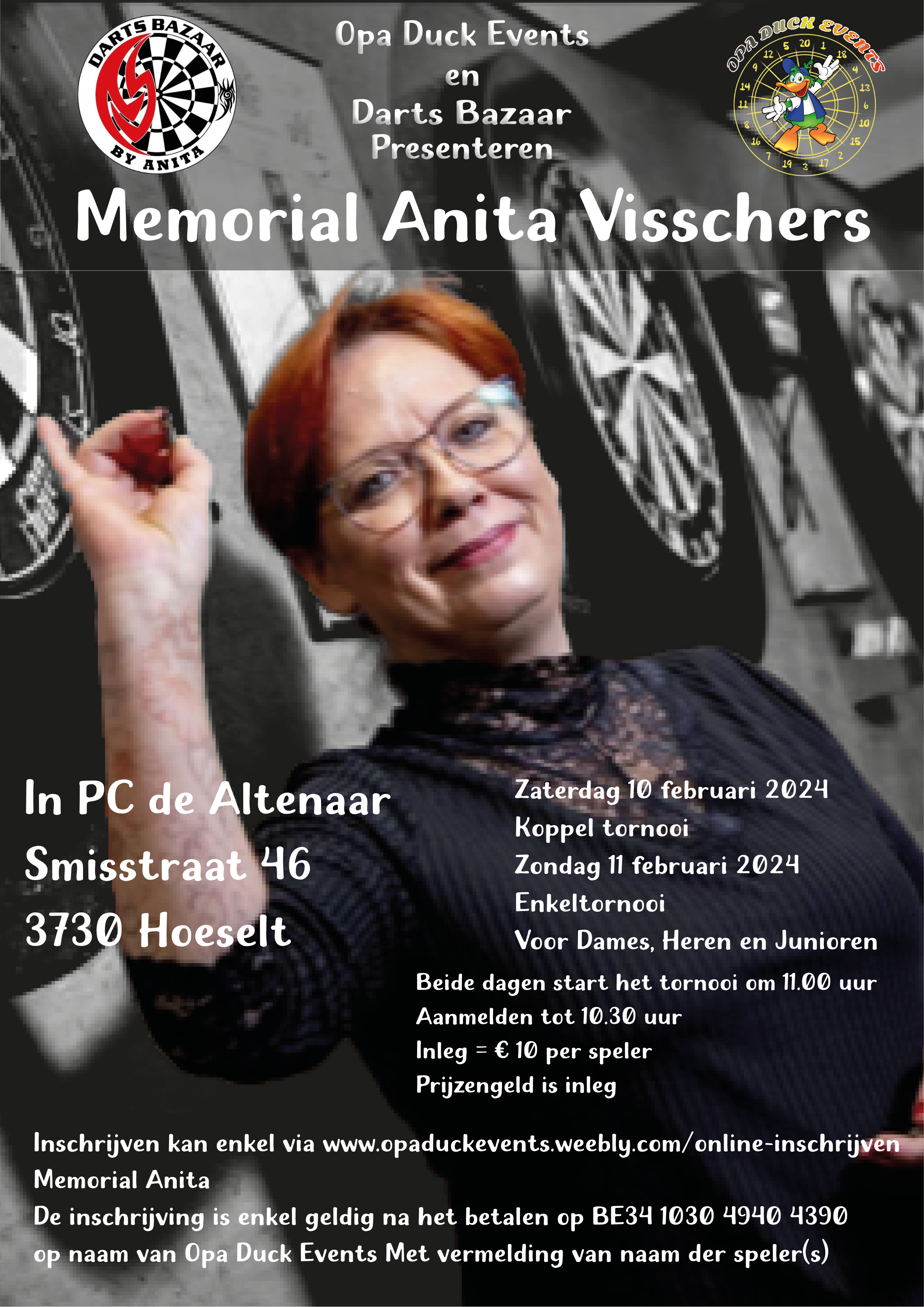 Memorial Anita Visschers - Dartstornooien.be