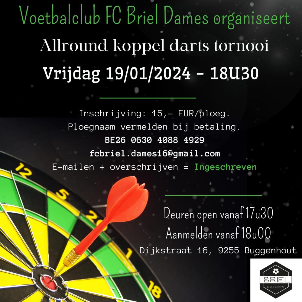 Eerstvolgende dartstornooien - Dartstornooien.be